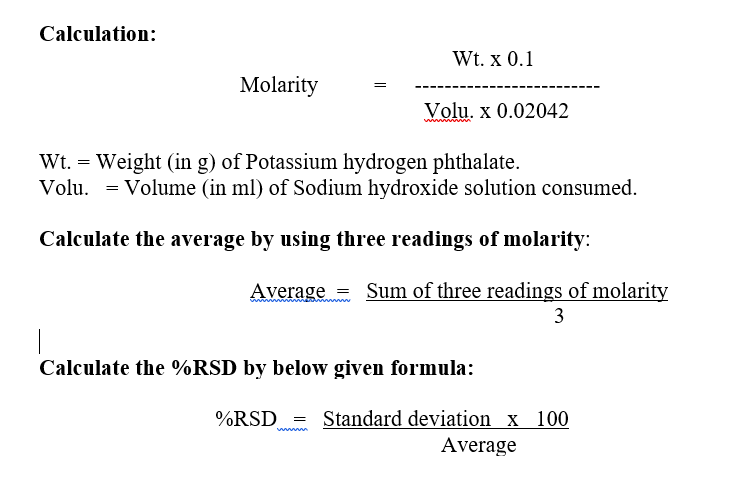 preparation and standardization 0.1M Sodium Hydroxide Solution - Pharma ... preparation and standardization 0.1M Sodium Hydroxide Solution - Pharma ...