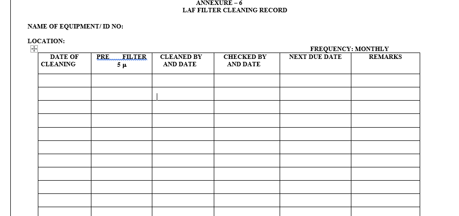 Filter Cleaning of HVAC System RLAF & LAF - Pharma Dekho