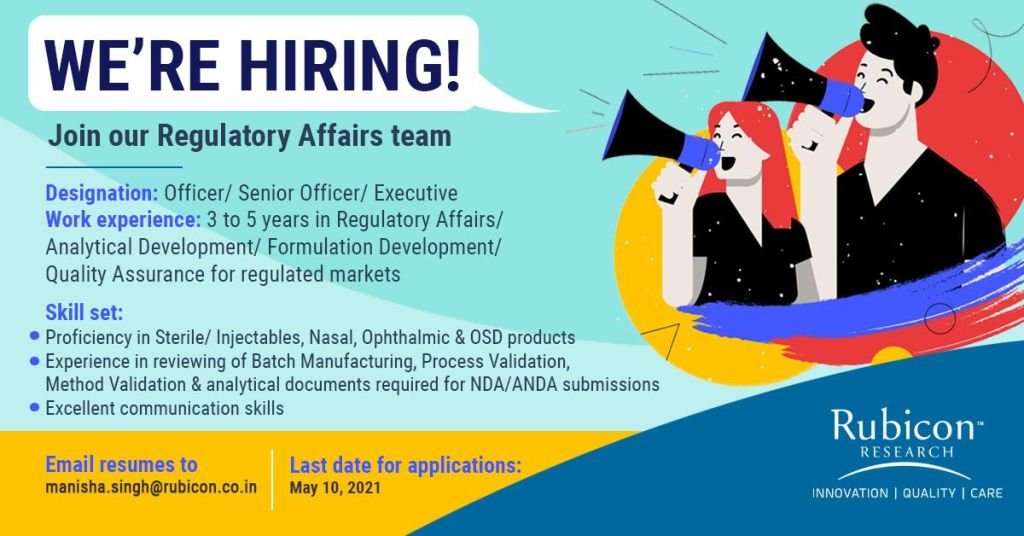 Rubicon Research walk in drive - Pharma Dekho