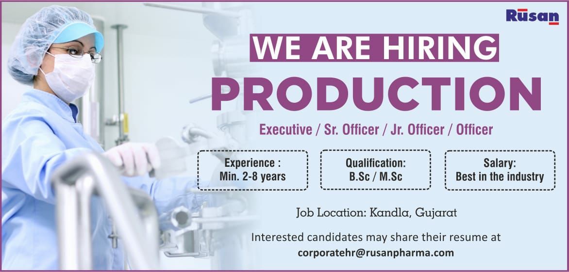 Rusan Pharma walk in drive - Pharma Dekho