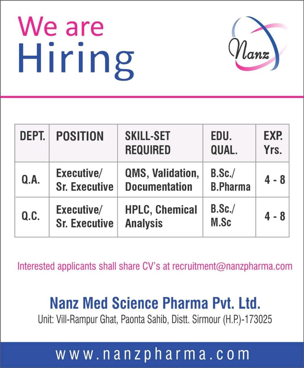 Nanz med walk in drive - Pharma Dekho