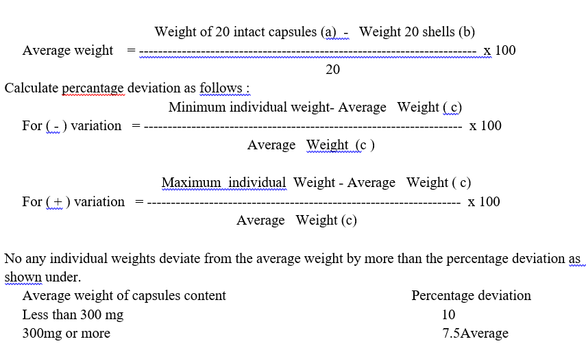 standard test procedure ampicillin and cloxacillin capsules - Pharma Dekho