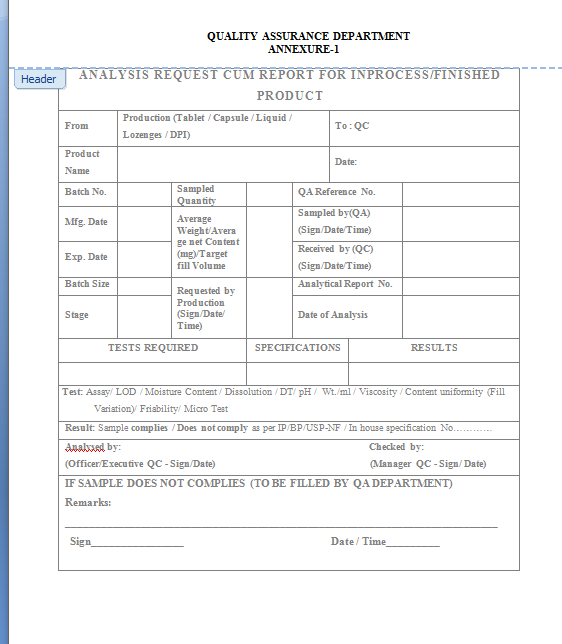 Sampling of Product at Intermediate Stages - Pharma Dekho