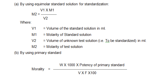 Preparation standardization and storage of volumetric solution - Pharma ...